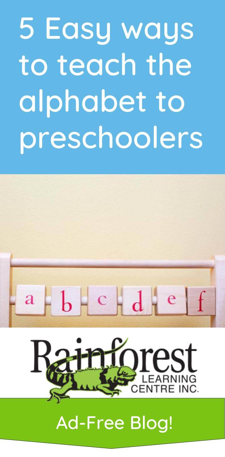 5 Easy Ways To Teach The Alphabet To Preschoolers Daycare Blog Ad Free